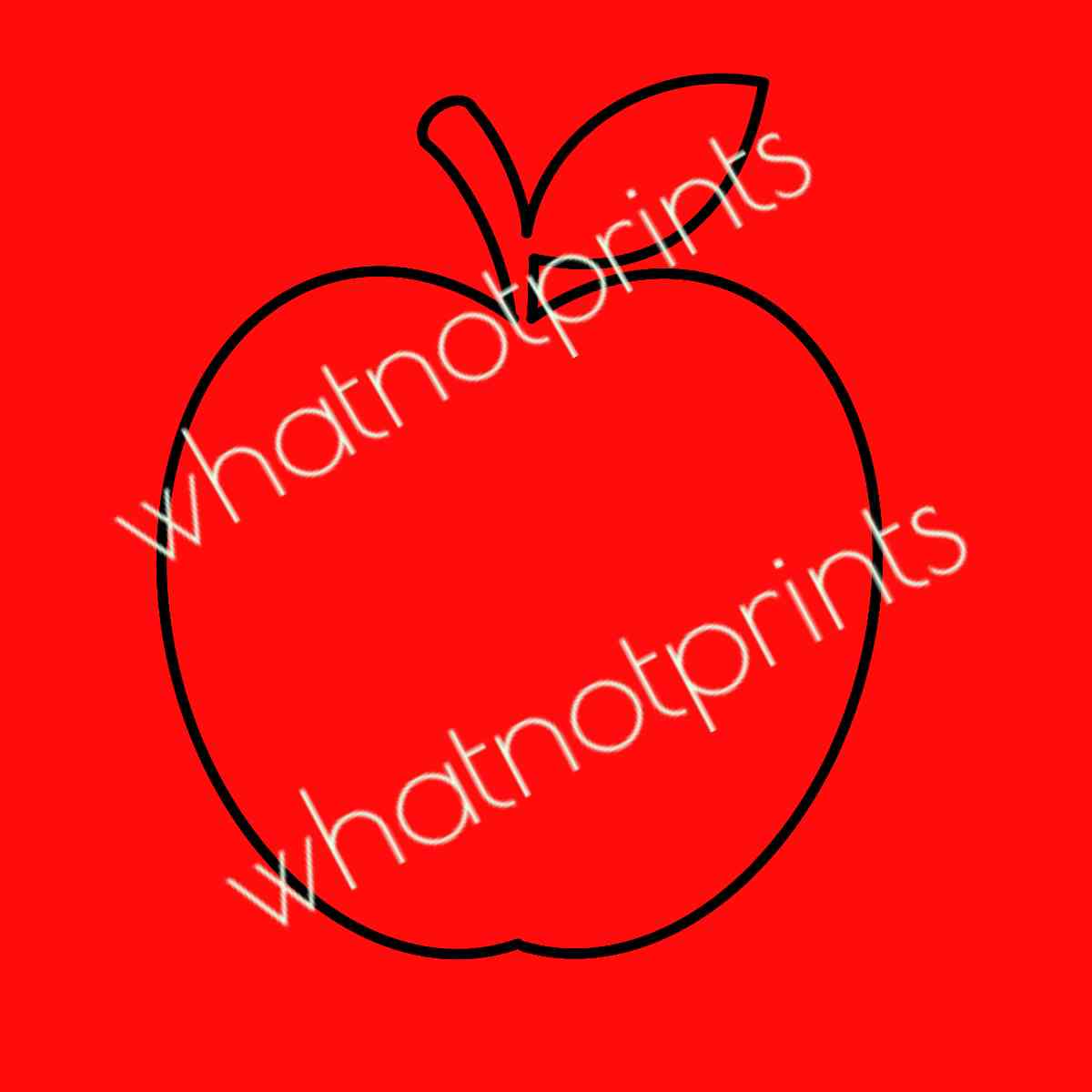 Commercial Apple Clipart, Template, Stencil, Pattern, Shape, Outline ...
