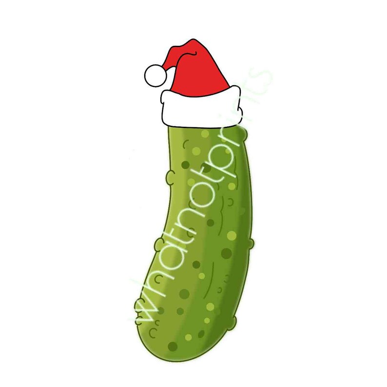 Commercial Christmas Pickle Clipart PNG - Etsy