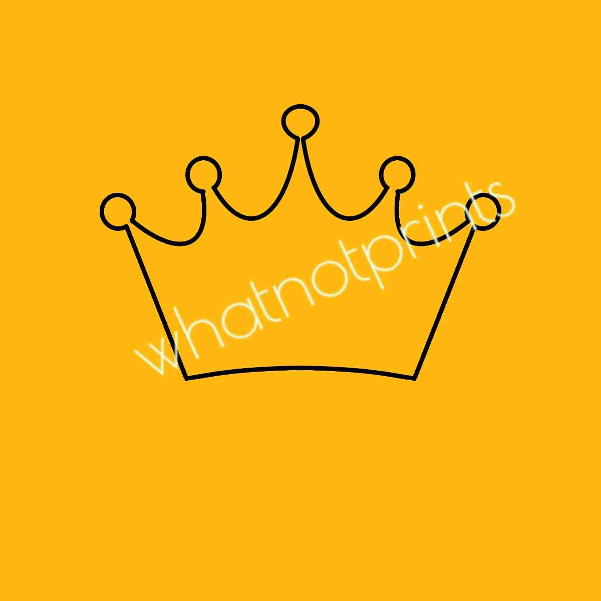 Crown Outline PNG Clipart: Stencil Template (digital Download) - Etsy