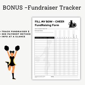 Fill My Bow, Cheerleading Fundraiser, Fundraiser Tracker, Fundraiser ...