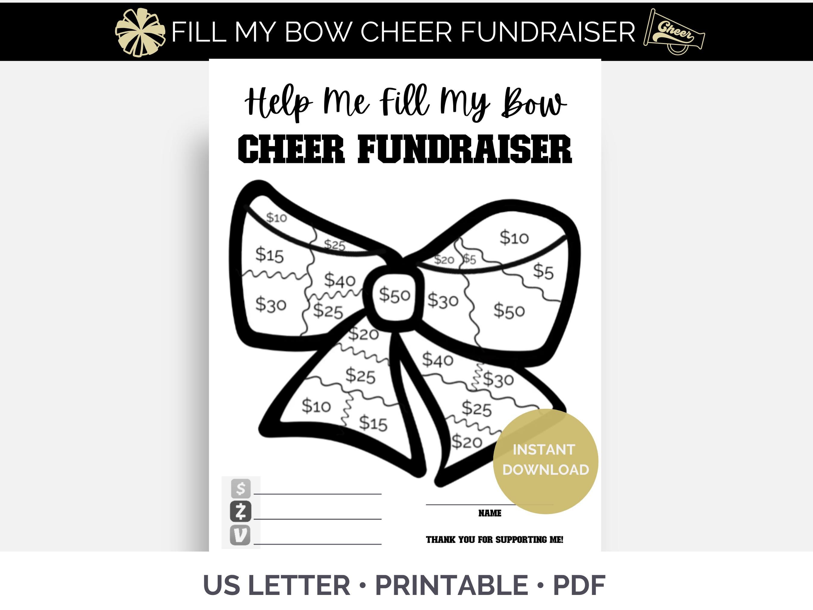 Fill My Bow, Cheerleading Fundraiser, Fundraiser Tracker, Fundraiser ...