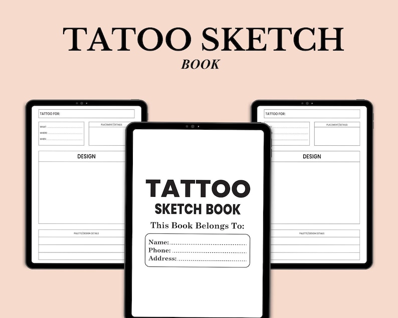 Tattoo Artist Planner Printable – Commercial Use | Digital Tattoo ...