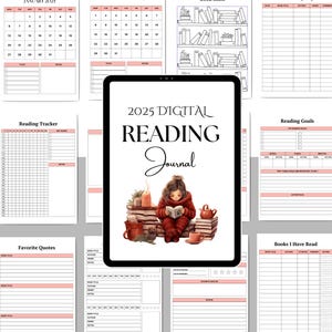 Reading Planner Bundle: Book Journal, Tracker, and Challenge (digital ...