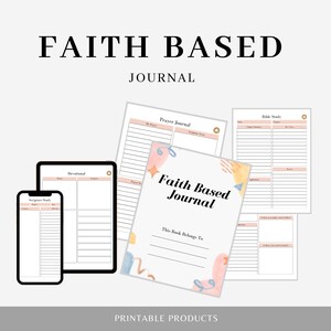 Faith-based Prayer Journal Printable PDF, 12-page Self-growth ...