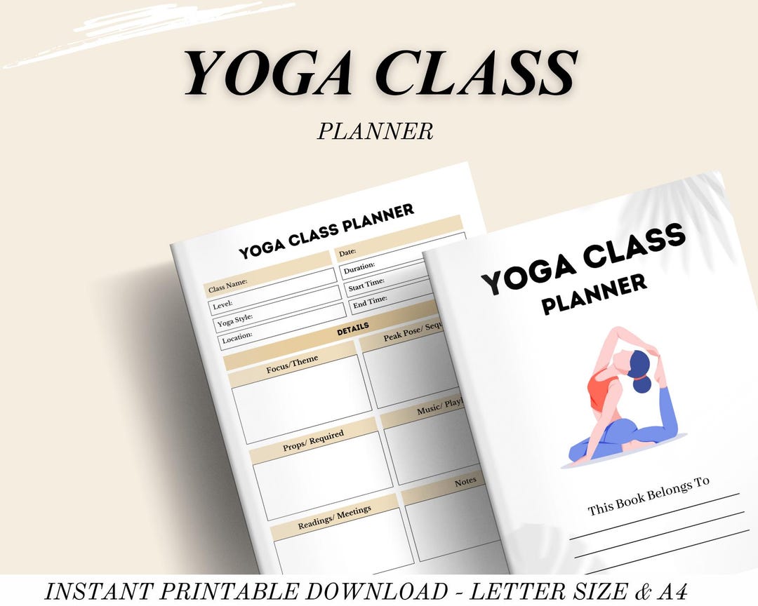 Yoga Class Planner Printable for Teachers and Students – Yoga Journal ...