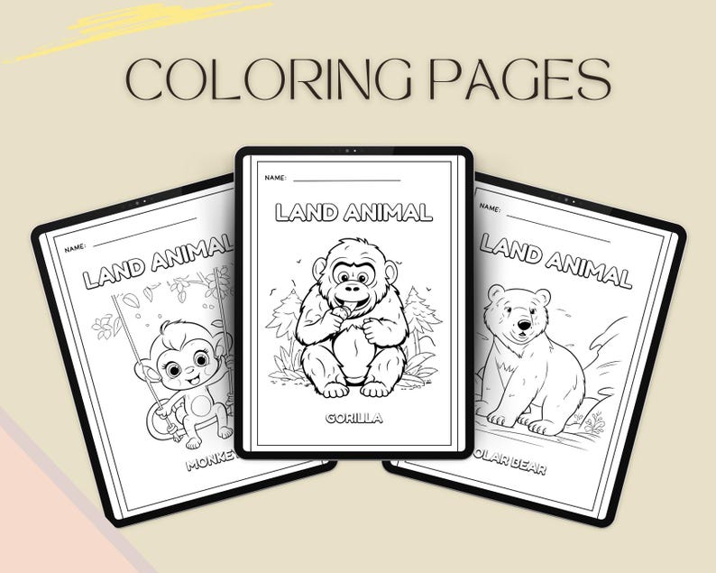 Toddler Coloring Farm Animal Pages - Preschool Printable, Cute Farm ...