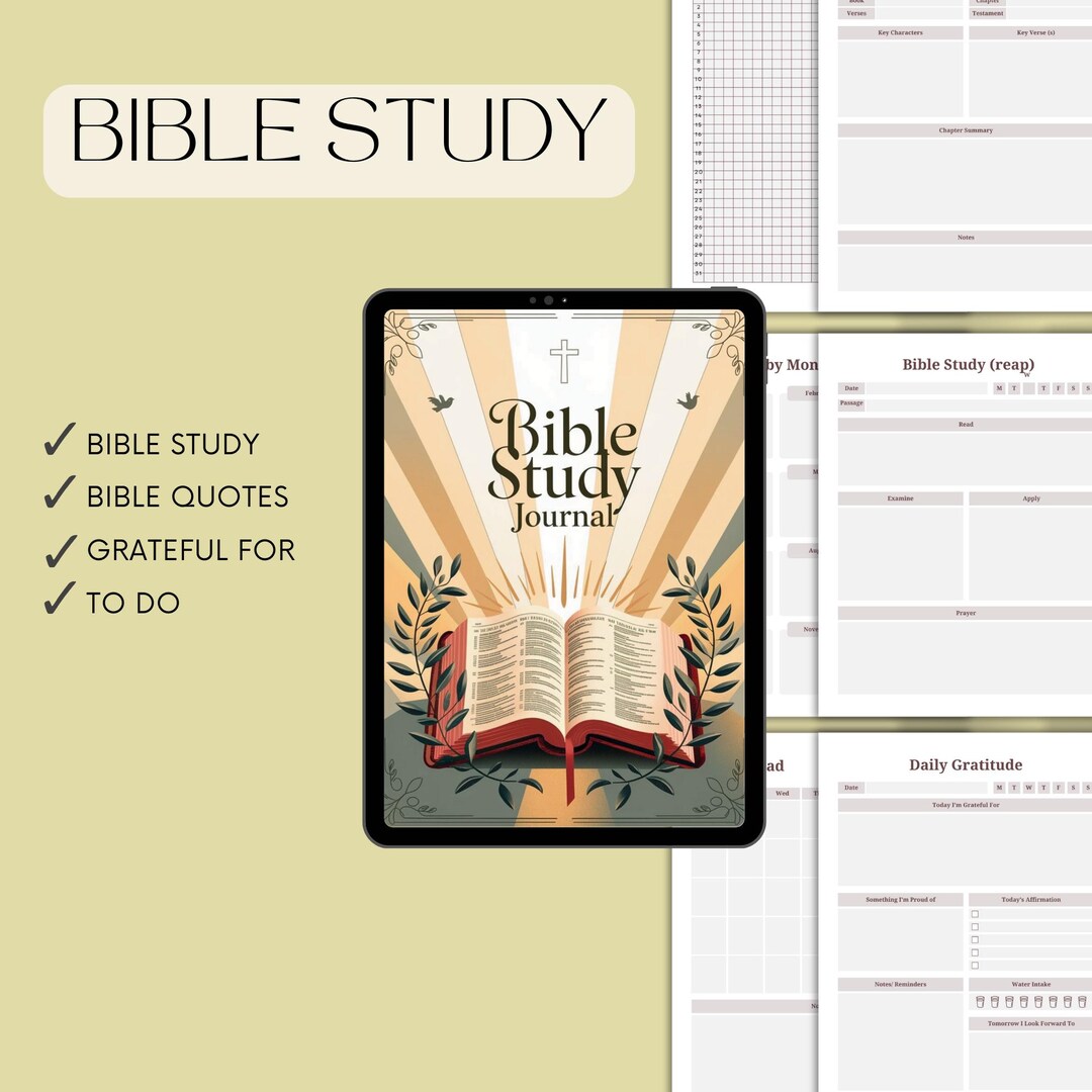 Prayer Journal Printable Bible Study Planner Faith Based Bible Study ...
