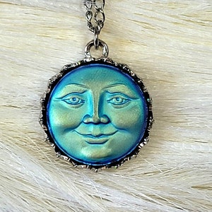 Celestial Magnificence, Man on the Moon, Galaxy Pendant, Astro Lover ...
