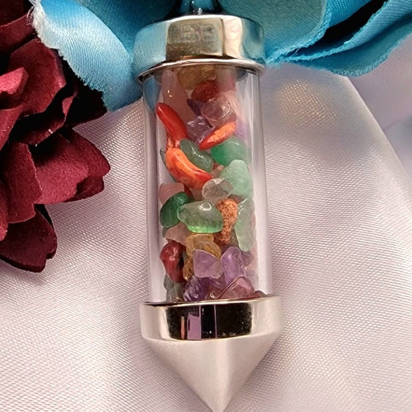 Glass Tube Necklace - Etsy