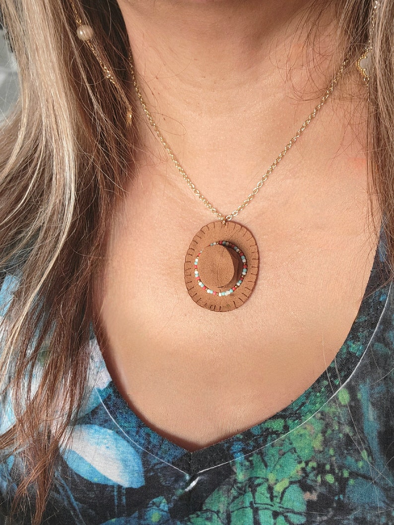 Rugged Style Cowboy Hat Necklace, Western Flair Accessory, Handmade ...