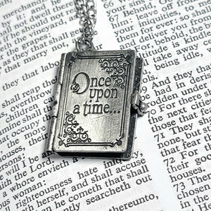Miniature Fairy Tale Book Necklace, Storybook Locket, Journal With Real ...