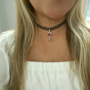 Small Spider Choker, Cobweb Lace Necklace, Unique Halloween Accessory ...