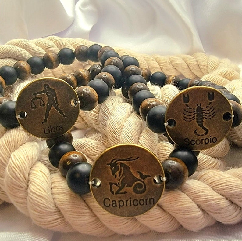 Timeless Handcrafted Zodiac Sign Bracelet, Celestial Fashion Meets ...