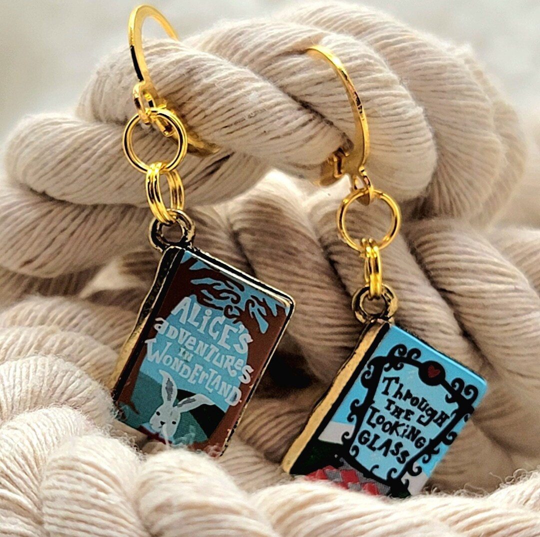 Alice in Wonderland Book Mismatched Earring, Pop Culture Jewelry ...
