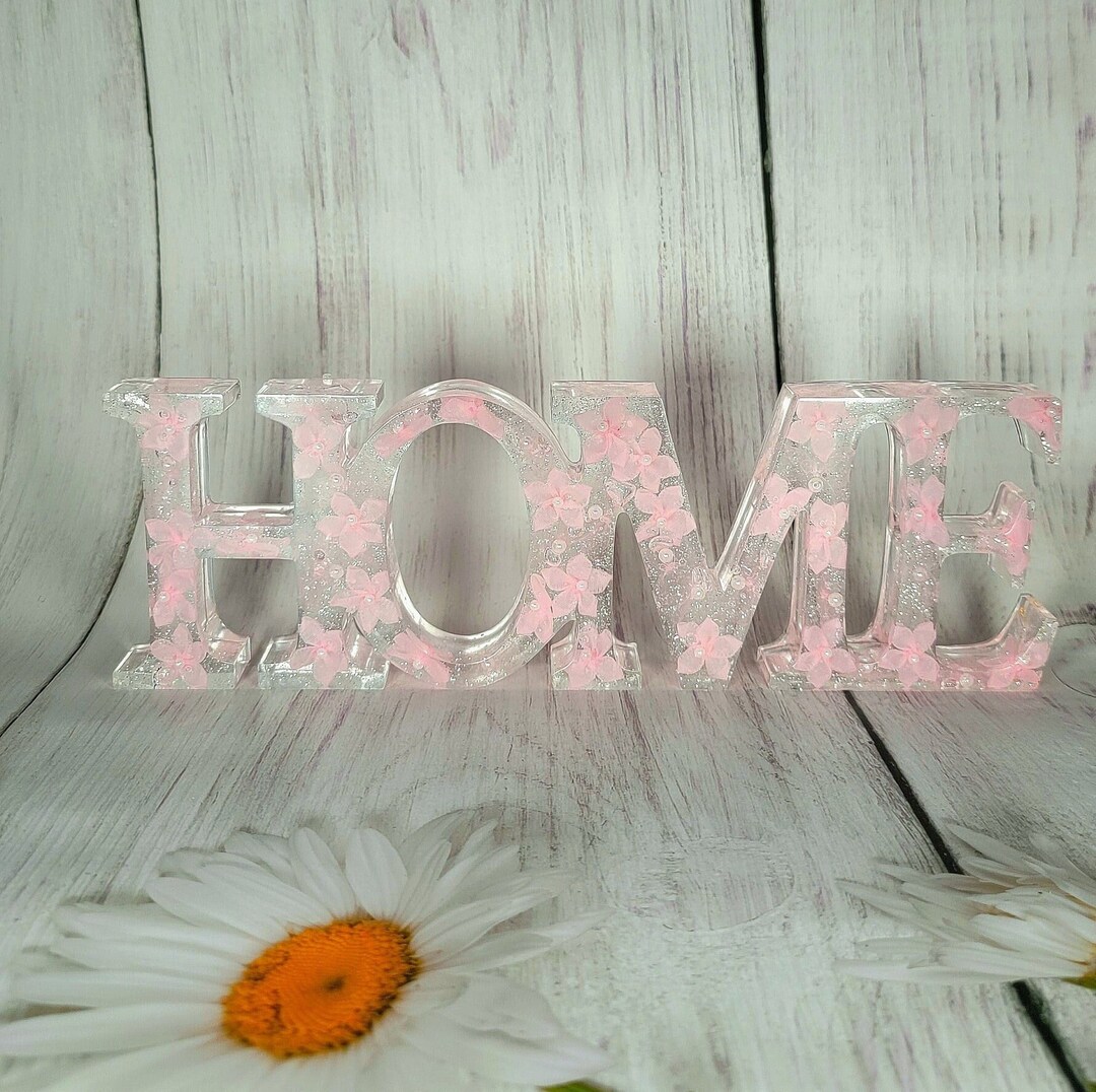 Pink Ribbons Home Sign, Table Centerpieces, Whimsical Handcrafted Decor ...