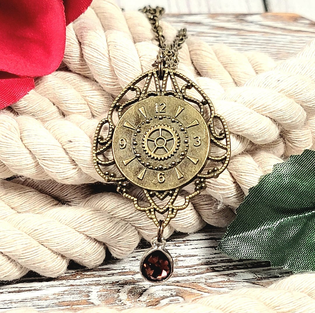 Steampunk Victorian Clock With Waterdrop Crystal, Old World Theme ...