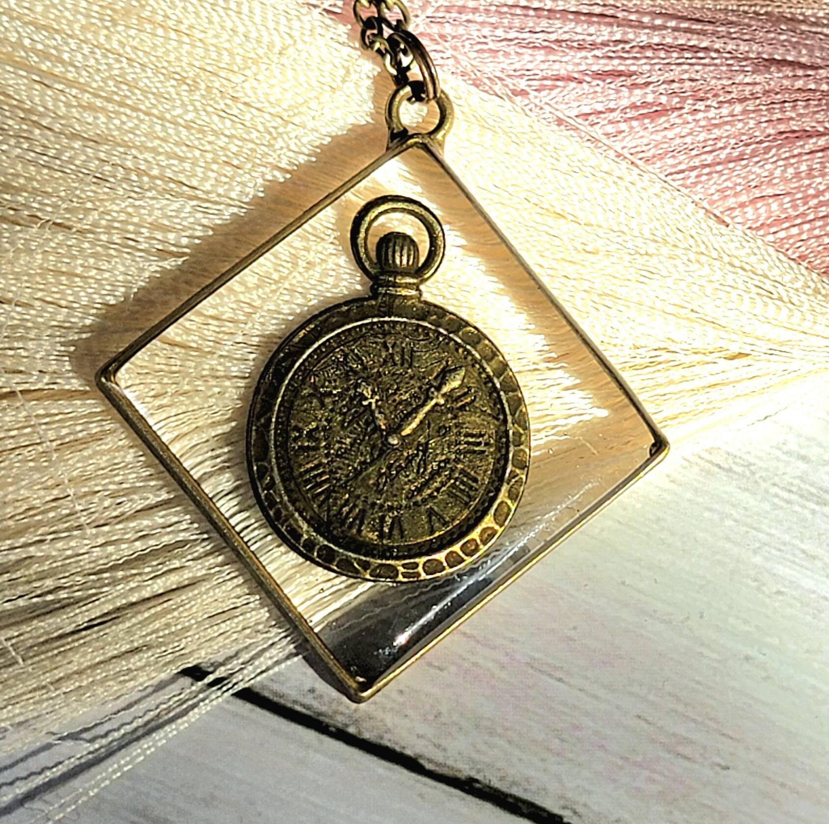 Time-themed Victorian Inspired Jewelry, Elegant Art Pendant, Antique ...