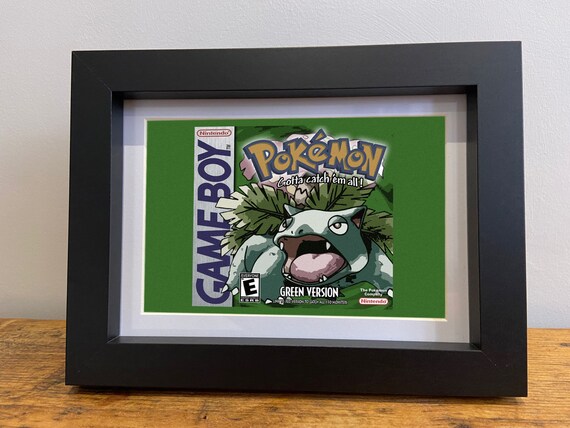 Pokémon Green Gameboy Cover Art Framed Gift - Etsy