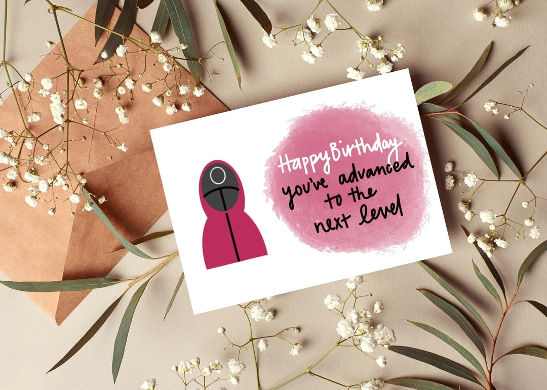 Squid Games Digital Card Squid Games Card Squid Games Happy - Etsy