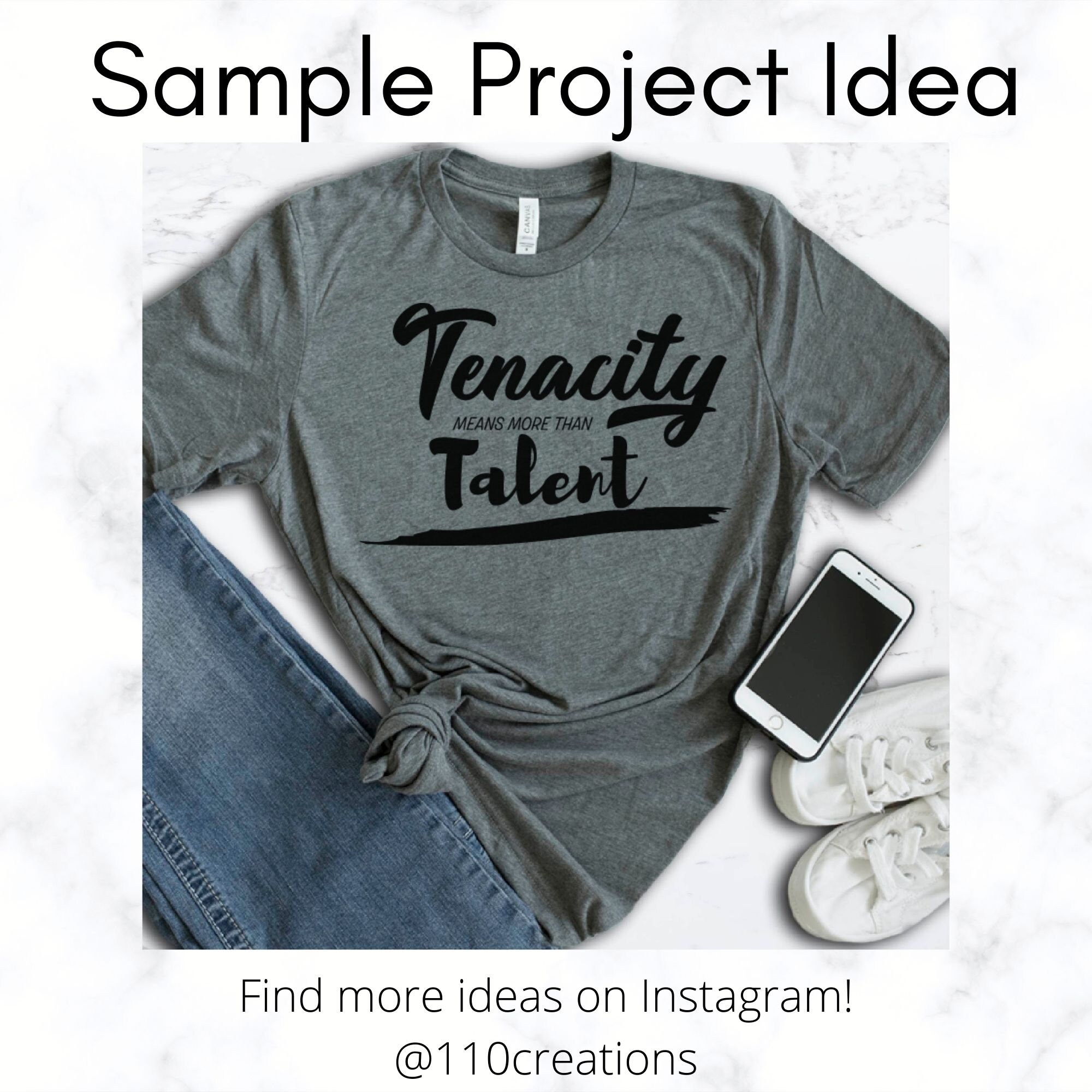 Tenacity Over Talent SVG Inspirational SVG Creative Cut File Handmade ...