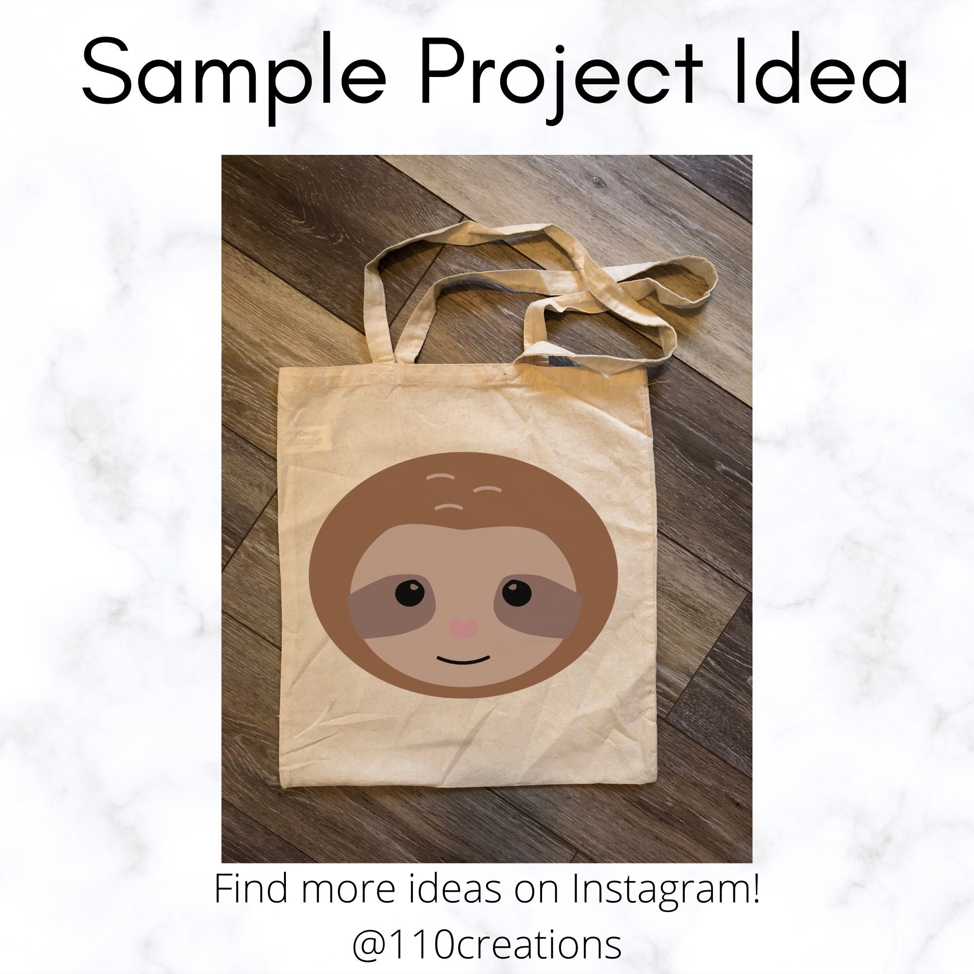 Sloth SVG PNG DXF - Sloth Face Cut File - Sloth Digital Art - Cute ...