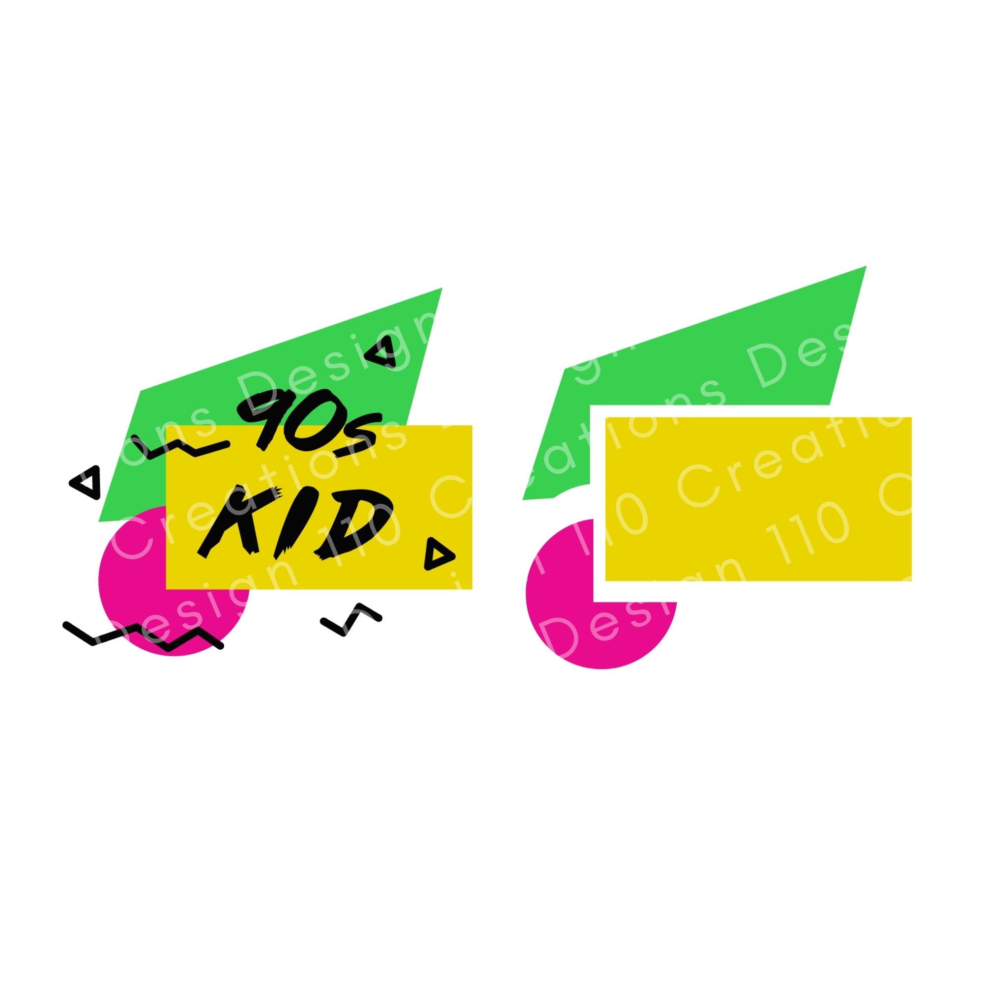 90s Kid SVG PNG DXF 90s Clip Art Neon Clip Art 90s Diy Clothing 90s ...