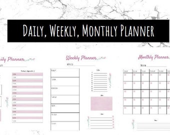 Printable Planner 2023 Planners, Calendars, Checklist Daily, Weekly ...