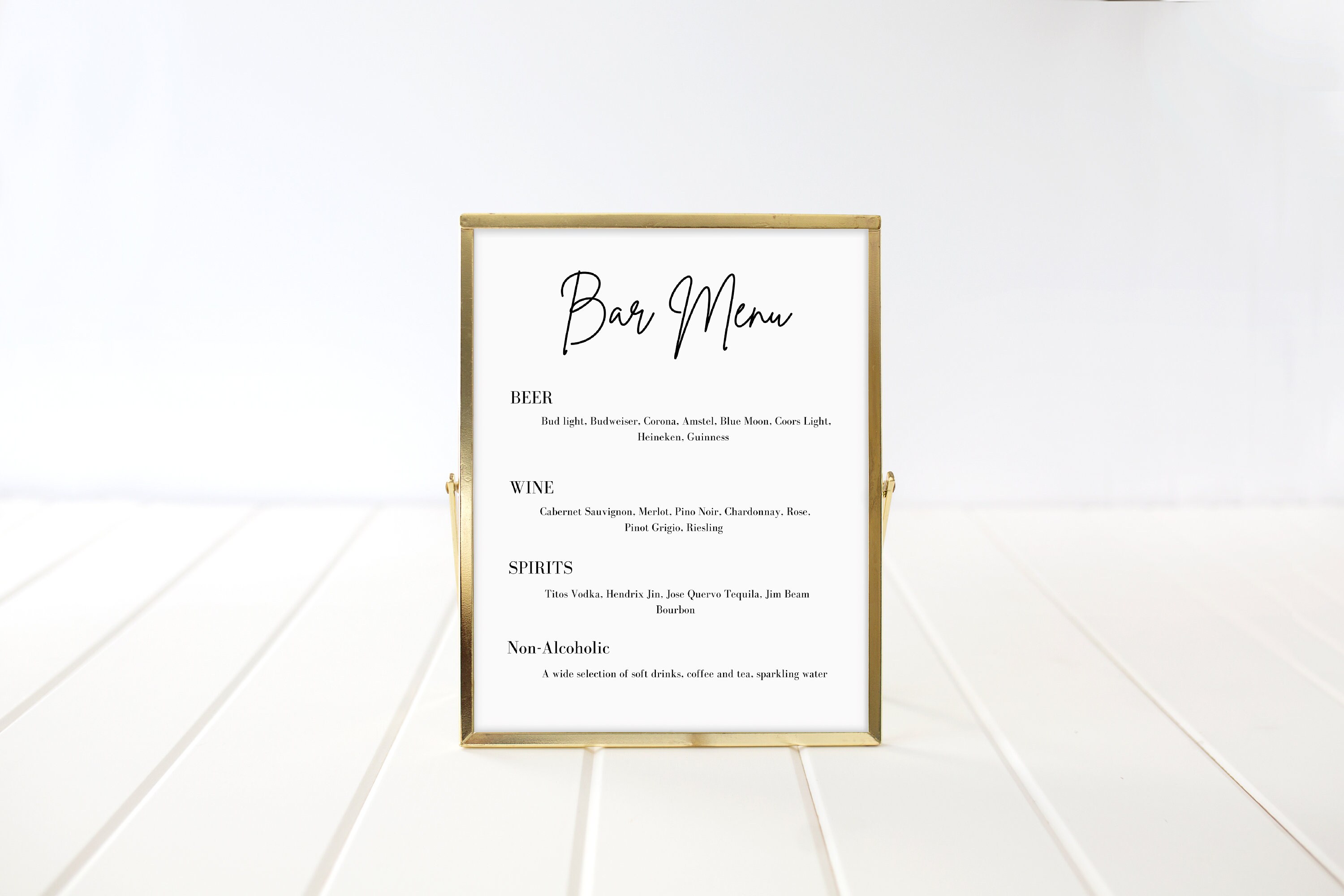 DIY Bar Menu Printable Wedding Bar Menu Modern Wedding Signs Modern ... DIY Bar Menu Printable Wedding Bar Menu Modern Wedding Signs Modern ...