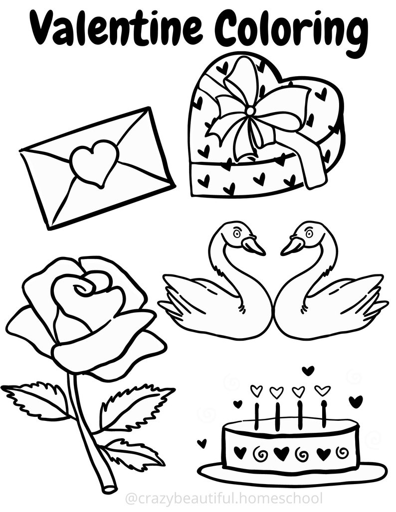 20 Page Valentine Printable Busy Book Preschool Learning - Etsy