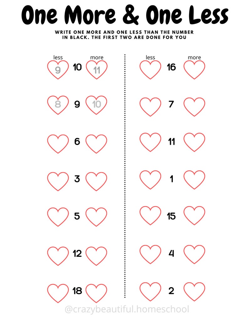20 Page Valentine Printable Busy Book Preschool Learning - Etsy