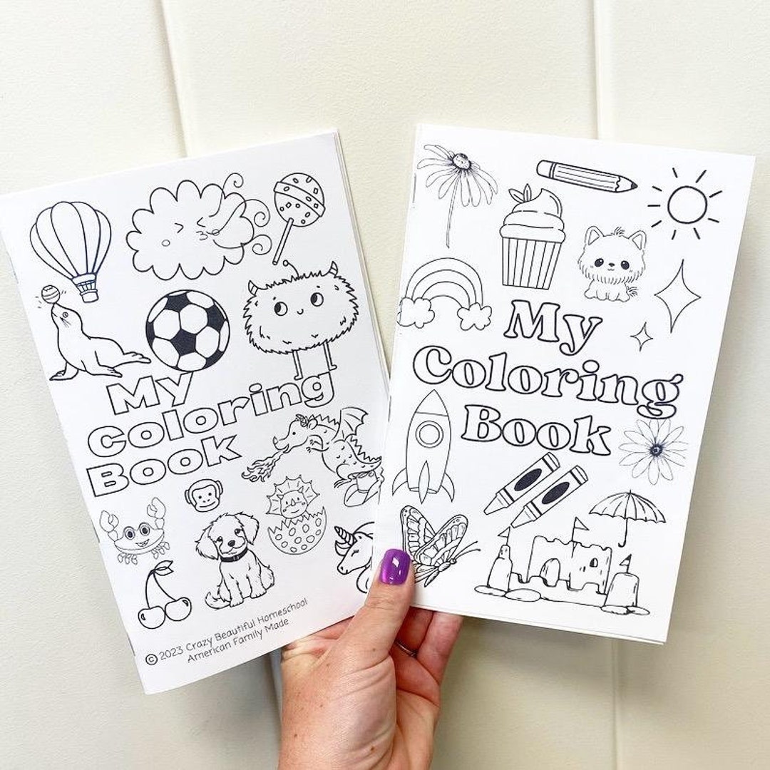 Coloring Book Set of 2, Coloring Books for Kids, Coloring Books for ...