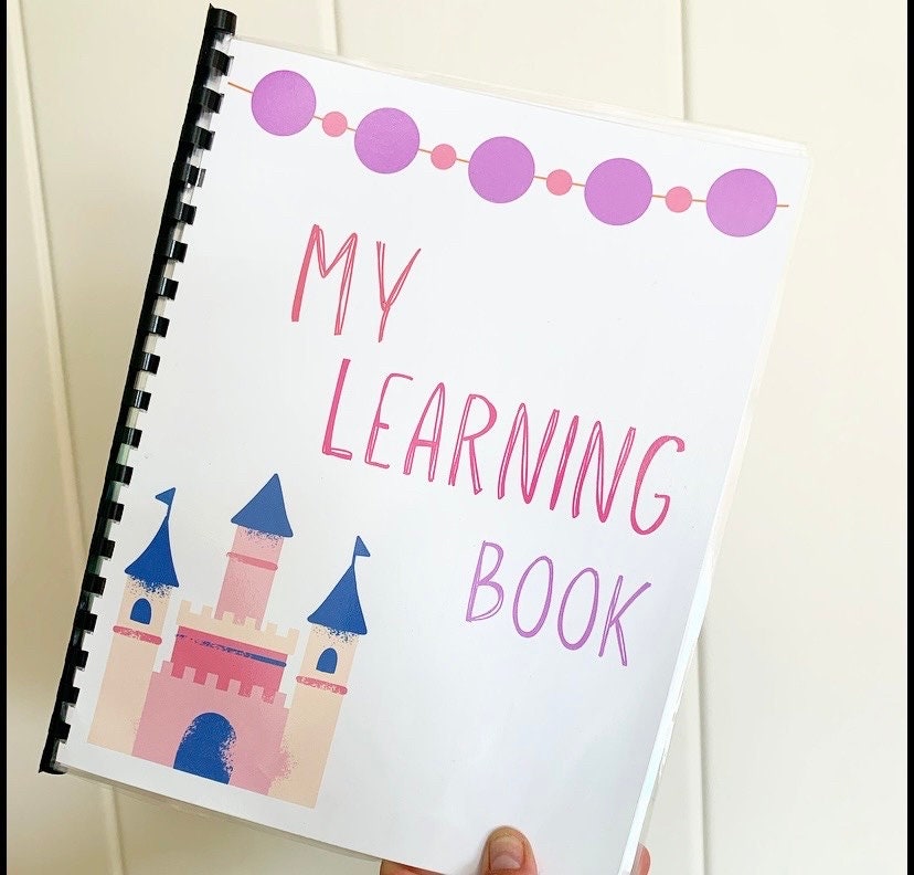 Princess Preschool Learning Binder, Busy Book Printable, Pre K Learning ...