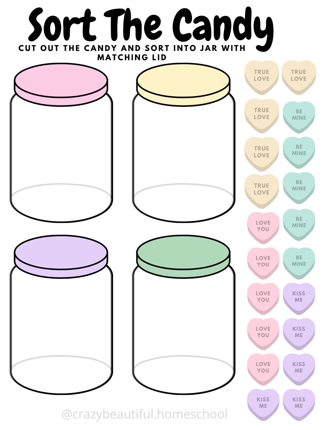 20 Page Valentine Printable Busy Book Preschool Learning - Etsy