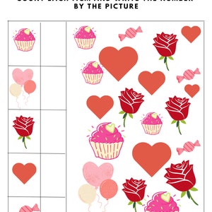20 Page Valentine Printable Busy Book Preschool Learning - Etsy