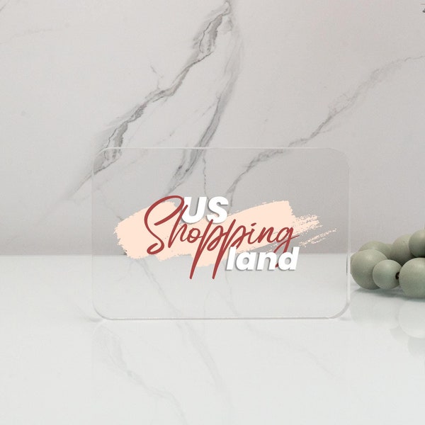 Acrylic Logo Sign Desk - Etsy