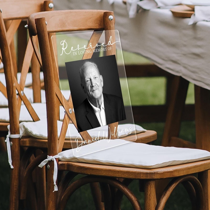 Memorial Chair Sign - Etsy