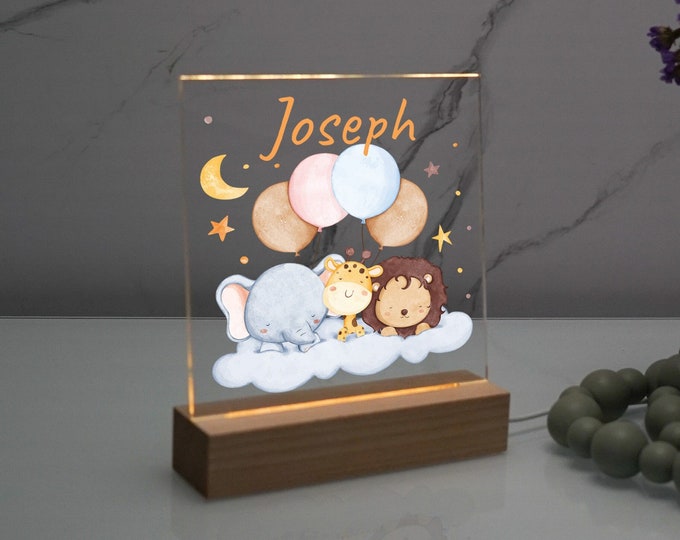 Acrylic Picture Frame With Light, Personalized Stand, Christmas Gifts ...