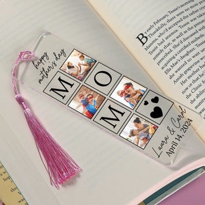 Personalized Mothers Day Bookmarks, Bookmark With Tassel, Custom ...
