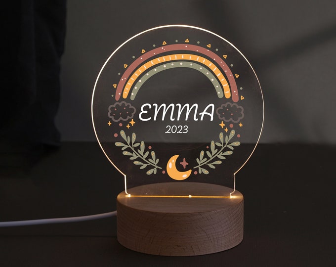 Acrylic Picture Frame With Light, Personalized Stand, Christmas Gifts ...