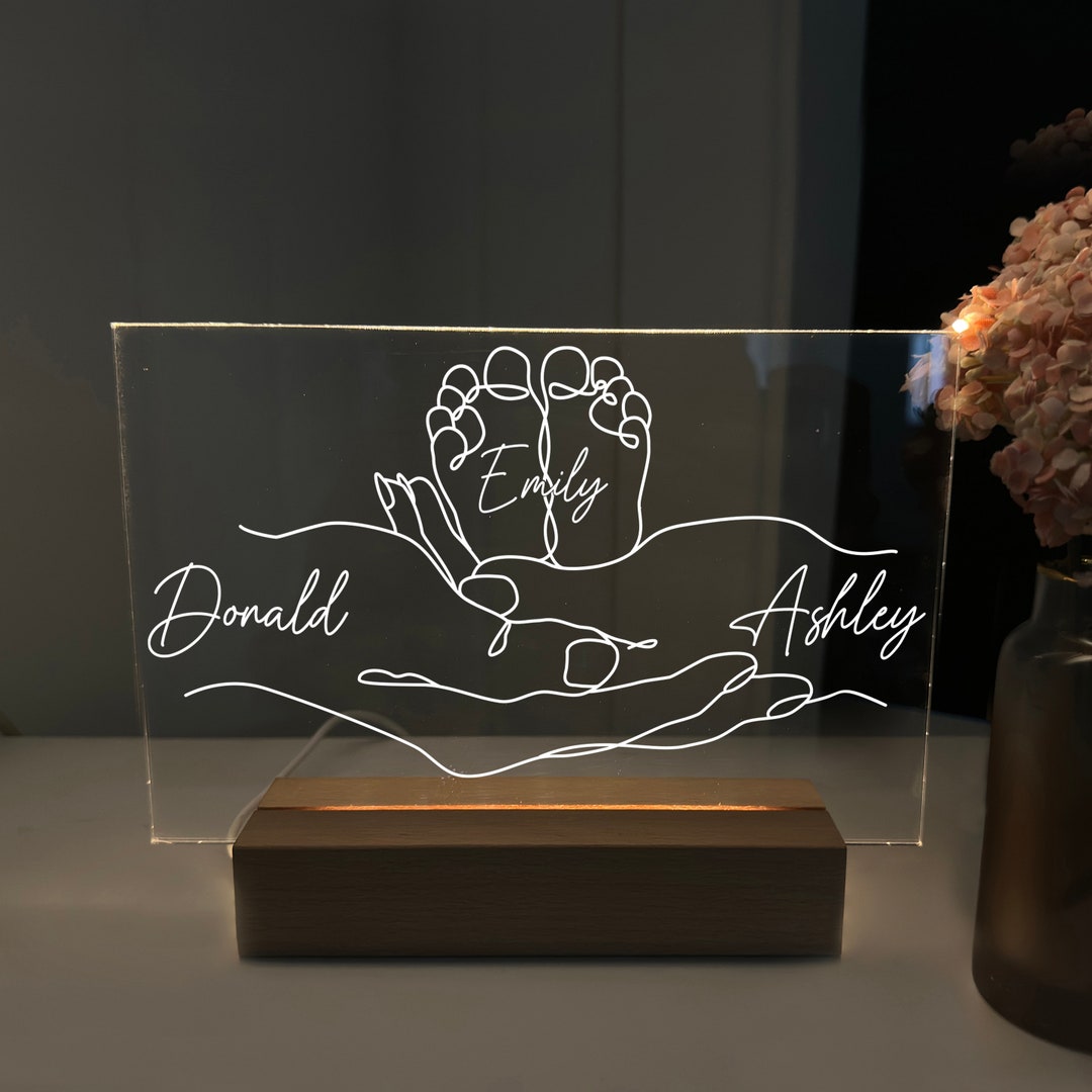 Personalized Newborn Baby Keepsake, First Mothers Day Gifts, Family ...