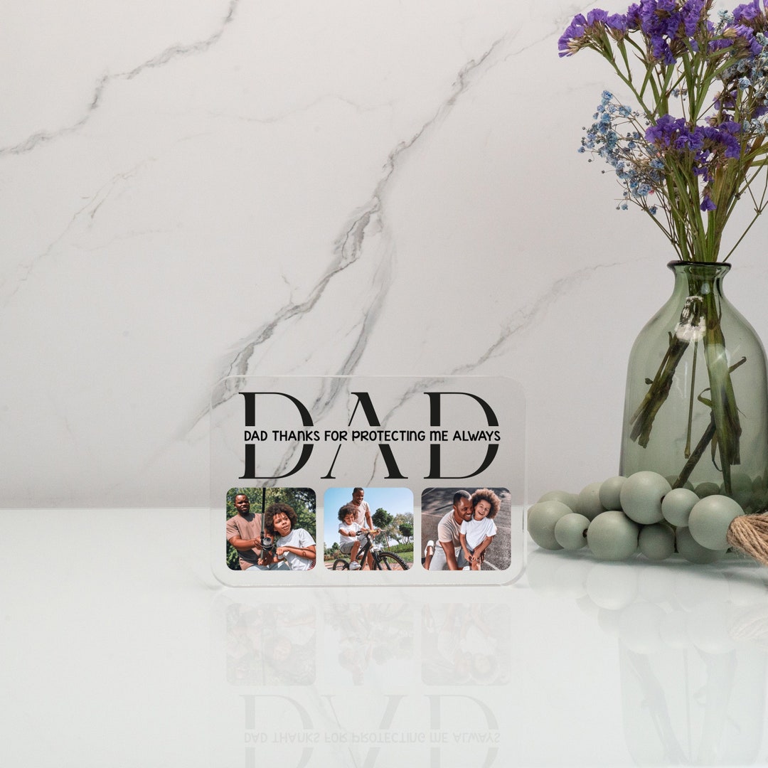 Custom Collage Picture Sign, Father's Day Gifts, Dad Photo Frame, Gift ...