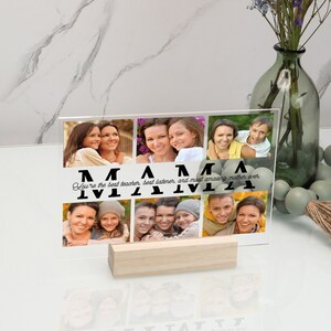 Photo Collage Gift for Mom, Mother's Day Gifts, Mama Picture Stand ...