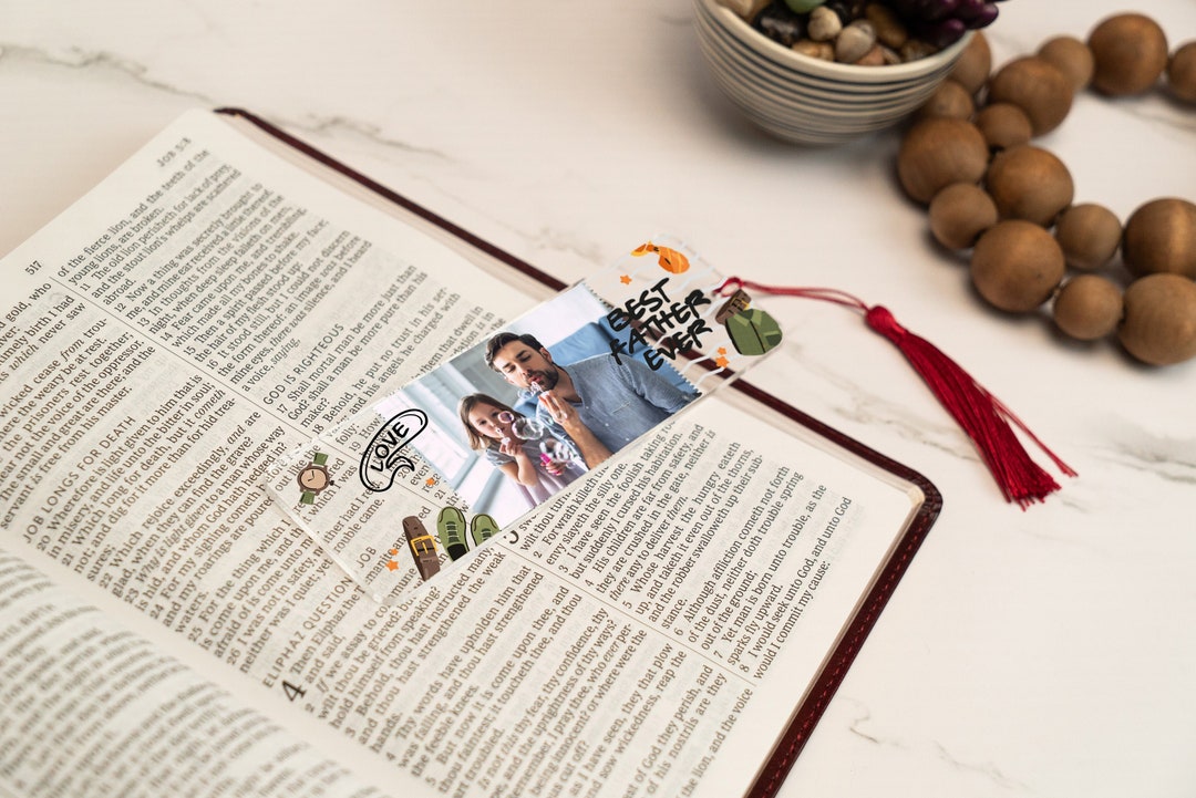 Dad Picture Bookmark, Father Photo Gift, Fathers Day Gifts, Acrylic ...