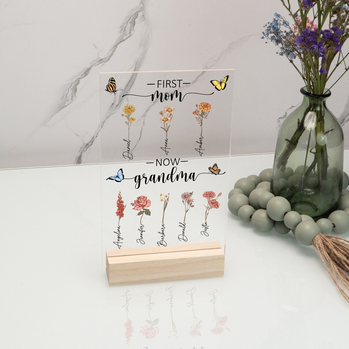 Grandma's Garden Stand, Mother's Day Gifts, Gift for Grandma, Grandkids ...