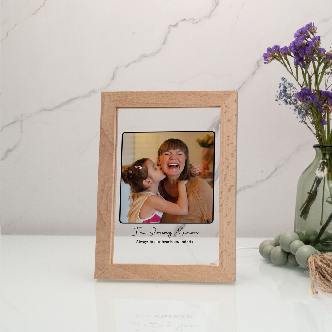 Acrylic Picture Frame With Light, Personalized Stand, Christmas Gifts ...