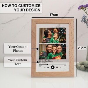 Custom Acrylic Music Plaque Picture Frame, Acrylic Song Photo Frame for ...