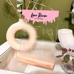 Personalized Restaurant Food Menu Sign Pastry Shop Menu - Etsy