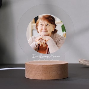 Acrylic Picture Frame With Light, Personalized Stand, Christmas Gifts ...