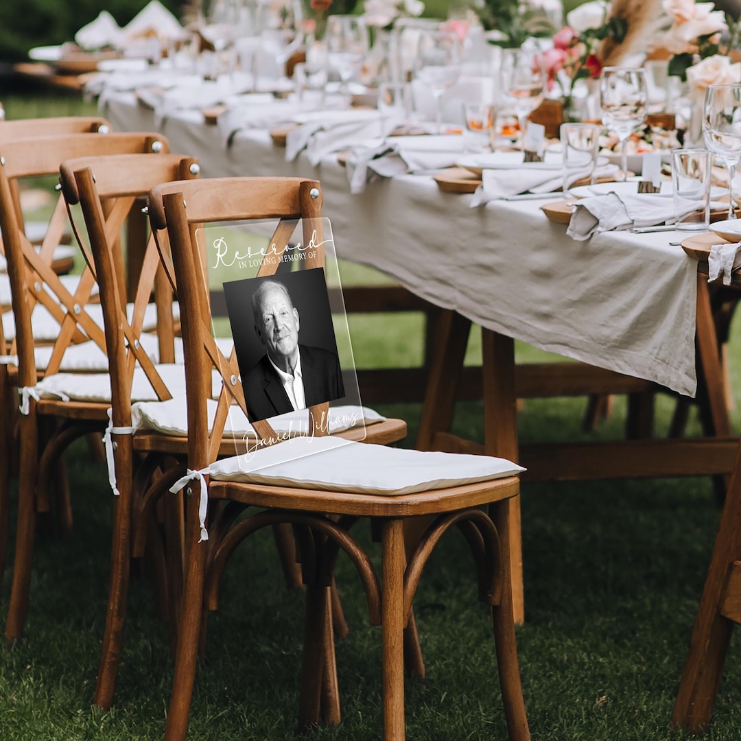 Reserved Memorial Sign, in Loving Memory Sign, Wedding Decoration ...