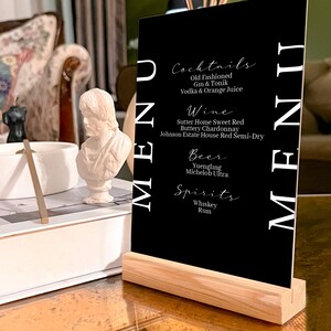 Personalized Wedding Food Menu Sign Custom Restaurant - Etsy